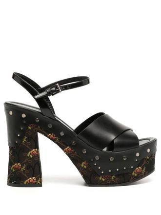 Prada sandales dinspiration baroque - Noir