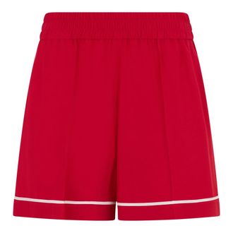Red Valentino Femme, Shorts, Rouge, Taille: 38 FR Short d&eacute;t&eacute; rouge l&eacute;ger et &eacute;l&eacute;gant