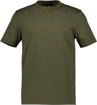 HUGO BOSS Herren T-Shirt gr&uuml;n Baumwolle