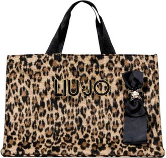 Liu Jo Femme, Sacs, Multicolore, Taille: ONE Size Sac &agrave; bandouli&egrave;re l&eacute;opard avec poches