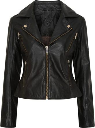 Notyz Notyz, Femme, Vestes, Noir, Taille: 44 FR Leather Vestes