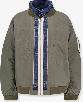 sacai Levis x Sacai reversible denim and nylon bomber jacket - SACAI - gender_Man