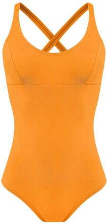Amir Slama Badeanzug mit überkreuzten Trägern - Orange