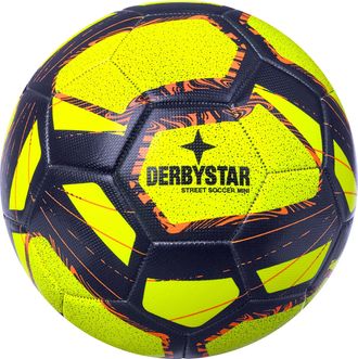 DERBYSTAR Mini Street Soccer Fußballbälle Gelb Blau Orange, 47 cm