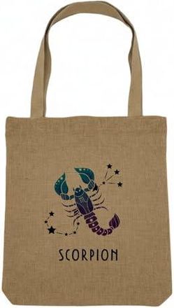 Fabulous Sac Shopping Tote Bag Aspect Lin - Scorpion Signe Astrologie Prevision Stellaire C&eacute;leste Solaire Sideral Etoile - Sac de Courses Toile Epaisse 360g Be
