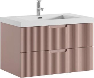 Badplaats Badplaats - Meuble de salle de bain Thermis 60 cm - Rose - Meuble