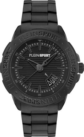Plein Sport Homme, Accessoires, Noir, Taille: ONE Size Montre analogique avec guichet de date