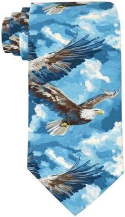 Generic Eagle Volant Cravatte Classique Cravate Polyvalente Cravate Homme Pour Mariages Entreprise Scolaires