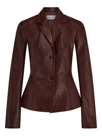 Ferragamo veste en cuir - Marron