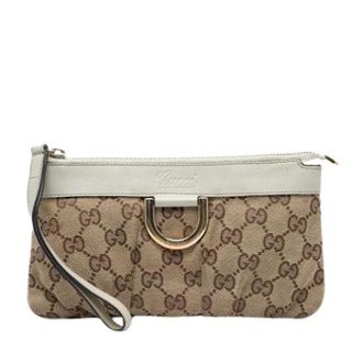 Gucci Pochette en toile Pre-owned - Femme - Pre-owned - Beige - Taille: ONE Size