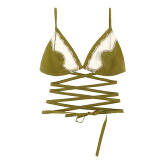 JEJIA Anna Triangle Bra - - Underwear - Damen - Gr&uuml;n - XS