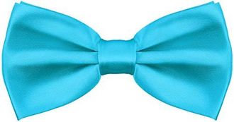 Balinco Noeud papillon ou noeud papillon en soie avec crochet - d&eacute;j&agrave; nou&eacute; & longueur r&eacute;glable - plus de 25 couleurs au choix (turquoise)
