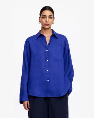 Arket Leinenhemd -Blau