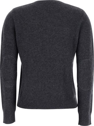 Max Mara Yak Wool V-Neck Sweater - Gray
