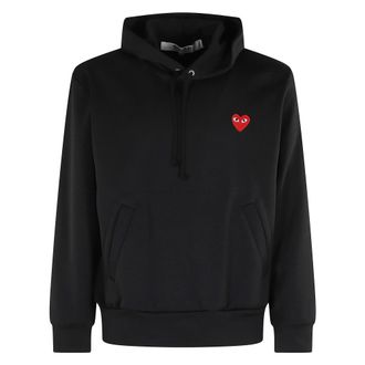 Comme Des Gar&ccedil;ons Homme, Sweatshirts et sweats &agrave; capuche, Noir, Taille: L Red Emblem Sweater