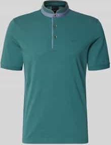 Bugatti Regular Fit Poloshirt mit Stehkragen und Logo-Stitching