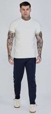 Siksilk T-Shirt SikSilk Herren Ecru Tech T-Shirt