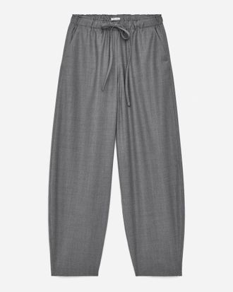 Arket Flanellhose Mit Kordelzug -Grau