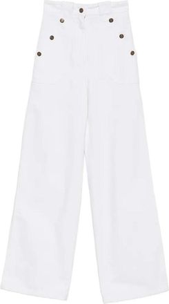 Max Mara Casual Hose - Wei&szlig;