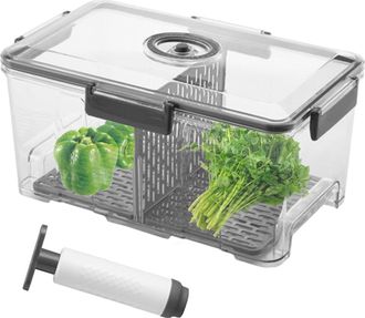 Generic Luftdichter Aufbewahrungsbehälter für Lebensmittel - Vakuumbehälter für Lebensmittel, Vakuum-Aufbewahrungsbehälter mit Timer,Mikrowellengeeigneter Beh