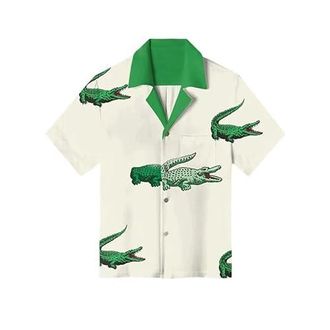 Keephen keephen Oc&eacute;an Homard Chemise &agrave; Boutons Femmes Hommes &Eacute;crevisse Impression 3D Chemise Hawaiienne Col &agrave; Revers Plage Vacances Chemise de Bowling