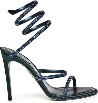 Rene Caovilla Femme, Chaussures, Vert, Taille: 37 EU Cleo Sandal
