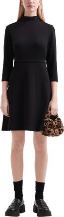 QS by s.Oliver Tailliertes Kleid aus Interlockjersey