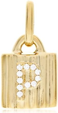 Uno De 50 UNOde50 Charme plaqué or 18 carats en forme de cadenas avec une lettre en Topazee P