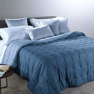 Caleffi Couette Douce - Duvet Chaude et Respirant pour Ete et Hiver, Lavable en Machine - Disponible 170x265 cm - Couette 220x265 - 260x265 - Couverture Lit 1