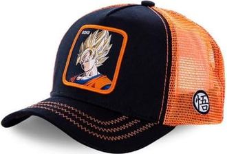 Capslab Cl/DBZ/1 Homme Casquette de Baseball, Black/Orange, Taille Unique