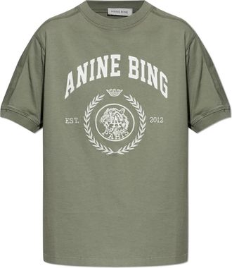 Anine Bing Homme, Tops, Vert, Taille: M Jaylin T-Shirt