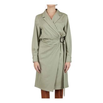 Kiton Kimono Kleid - - Dresses - Damen - Gr&uuml;n - S