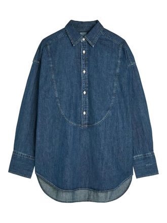 Polo Ralph Lauren chemise en jean &agrave; manches longues - Bleu