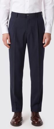 HUGO BOSS Slim-Fit Anzughose aus Schurwolle mit Bundfalten
