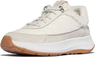 FitFlop F-Mode Flow Suede Femme Cream Mix Baskets, cr&egrave;me, 42 EU