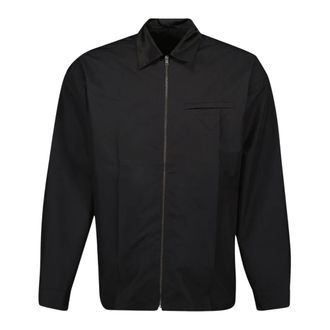 Prada Technisches Baumwollhemd - - Jackets - Herren - Schwarzk - M