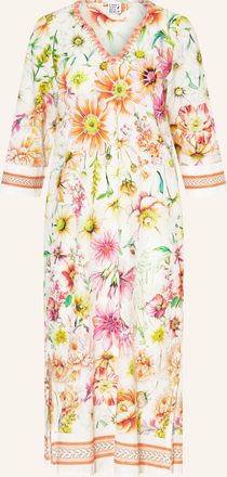 Emily van den Bergh Emily Van Den Bergh Kleid Mit 3/4-Arm Und Stickereien orange