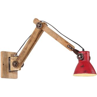 vidaXL Lampe murale 25 W rouge d&eacute;lav&eacute; 96x15x20 cm E27 vidaXL