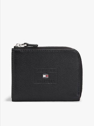 Tommy Hilfiger Portefeuille zipp&eacute; Casual en cuir