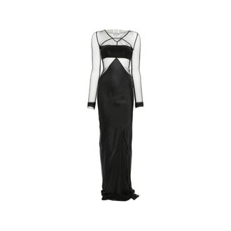 Rick Owens Combo Gown - - Dresses - Damen - Schwarzk - XS