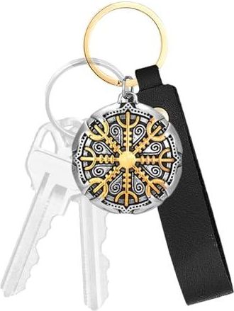 Generico Porte-cl&eacute;s en m&eacute;tal - Porte-cl&eacute;s runique nordique mythologie nordique, accessoire r&eacute;tro pour sacs, sacs &agrave; dos et v&eacute;hicules