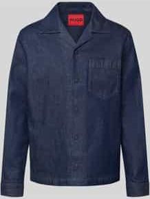 HUGO BOSS Regular Fit Hemdjacke mit Brusttasche Modell Edelo