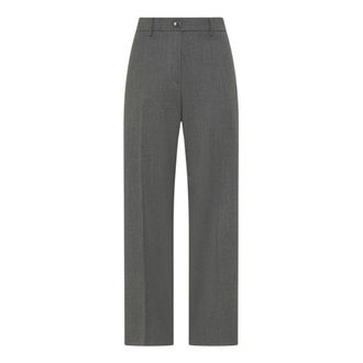 Seventy Pantalon droit en gabardine - Femme - Pantalons - Gris - Taille: 46 FR