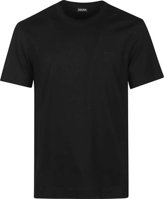 Ermenegildo Zegna Homme, Tops, Noir, Taille: XL Lux T-Shirt