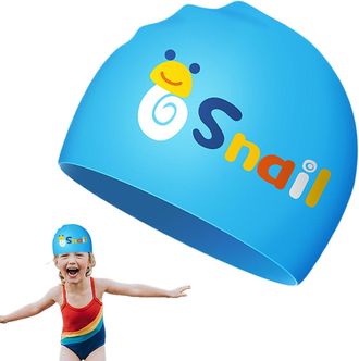 Generico Badekappe | wasserdichte Silikonkappe mit Kindermotiven f&uuml;r Kinder | Unisex-Poolzubeh&ouml;r rutschfest und weich f&uuml;r den t&auml;glichen Gebrauch