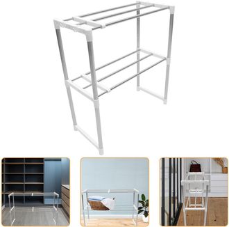 Valiclud Verstellbares Edelstahl Schuhregal Schuhablage Schuhaufbewahrung Organizer f&uuml;r Flur und Schrank Platzsparend Robust Langlebig Multifunktional