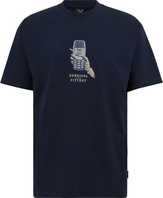 Iriedaily Herren T-Shirt The Fittest Bio-Baumwolle Relaxed Fit XXL Midnight