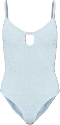 Hunza G Femme, Maillots de bain, Bleu, Taille: ONE Size Maillot de bain une pi&egrave;ce Mia &agrave; perles