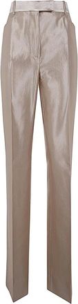 Tom Ford Femme, Pantalons, Beige, Taille: 36 FR Pantalon large tailleur en velours c&ocirc;tel&eacute; Glamorous