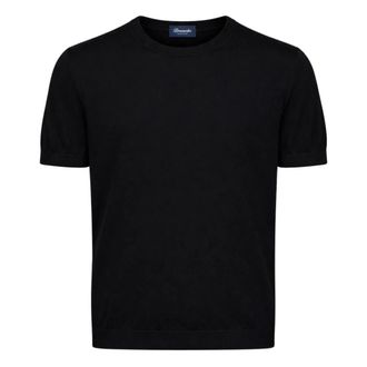 Drumohr Kurzarm-T-Shirt - - Tops - Herren - Schwarzk - M